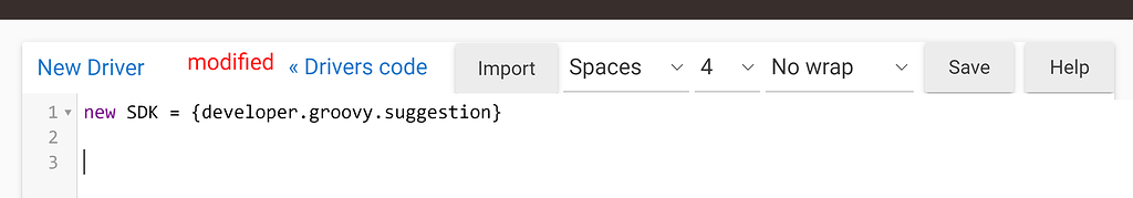 [request] Full Groovy Ide Sdk For Apps Driver Code Section Coding
