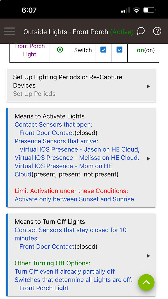 Room lighting not running correctly - Apps - Hubitat