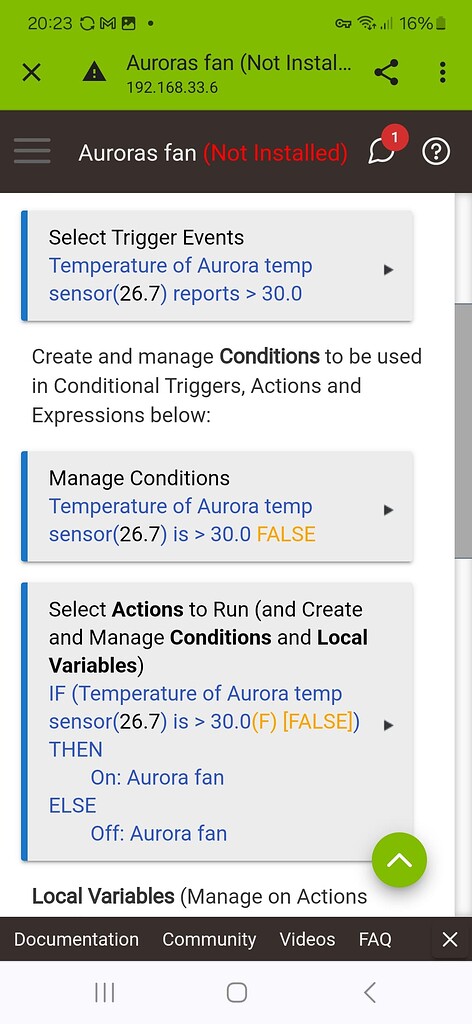 Help with a rule for a fan - 📐 Rule Machine® - Hubitat