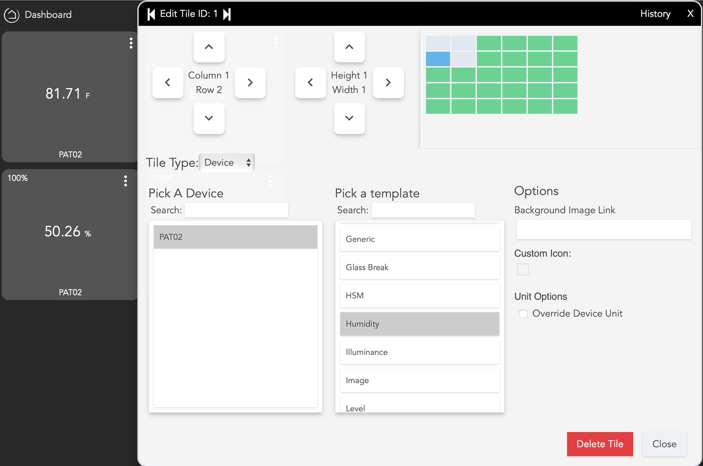 Dashboard to show all temperature and humidity - Devices - Hubitat