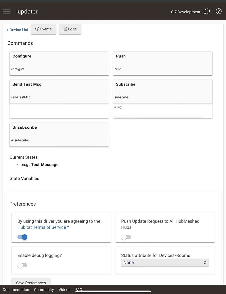 [RELEASE]Hub Updater v2 - Update multiple hubs with a button push - Custom Drivers - Hubitat