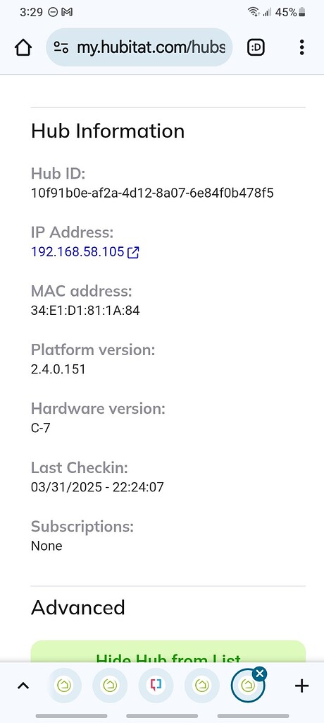 Broken c7 showing blue light - 🛎️ Get Help - Hubitat