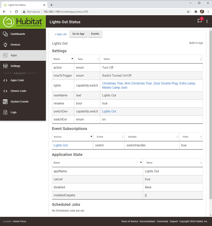 Data Storage And Capabilities Coding Questions Hubitat
