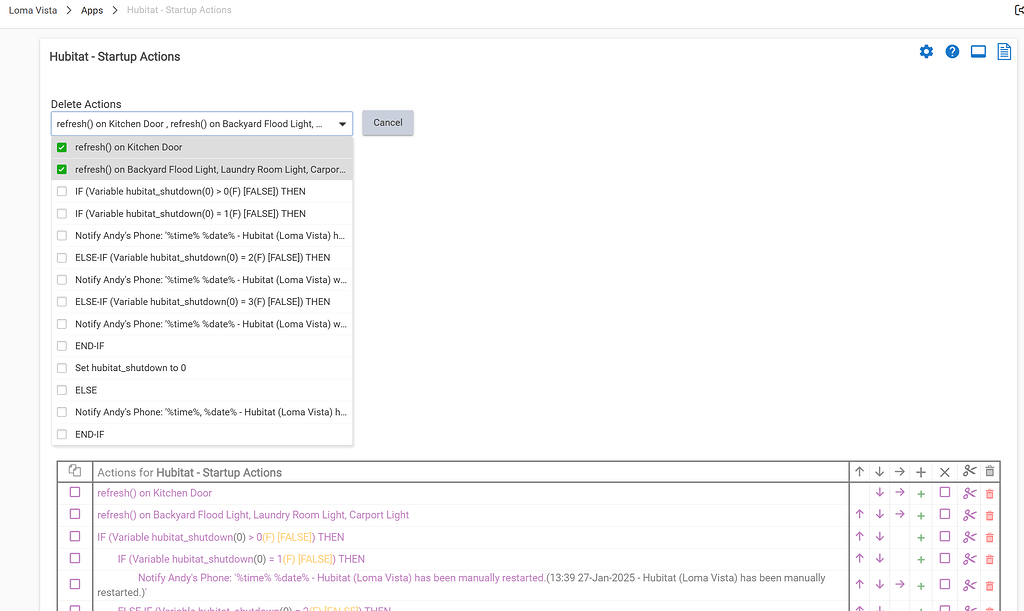 [BUG] [2.4.0.151] - In Rule Machine Actions, when deleting multiple Actions - 📐 Rule Machine ...