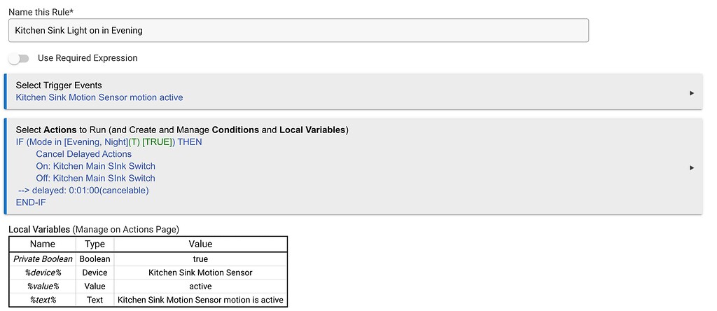 How to keep lights on, with motion continuing, when using motion sensors - Apps - Hubitat