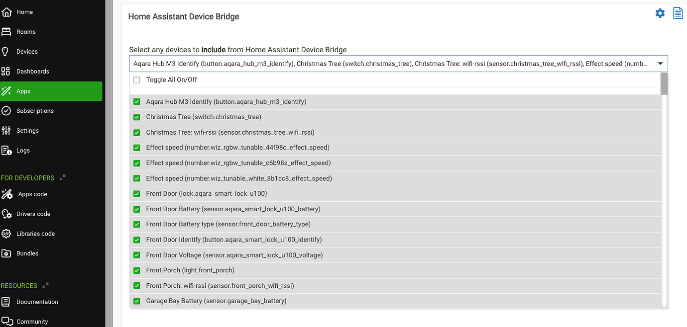 Help Integrating Home Assistant into Hubitat - Integrations - Hubitat