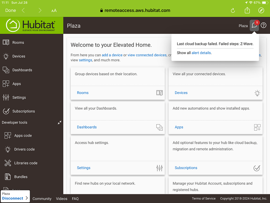 Zwave operational on partial devices - Integrations - Hubitat