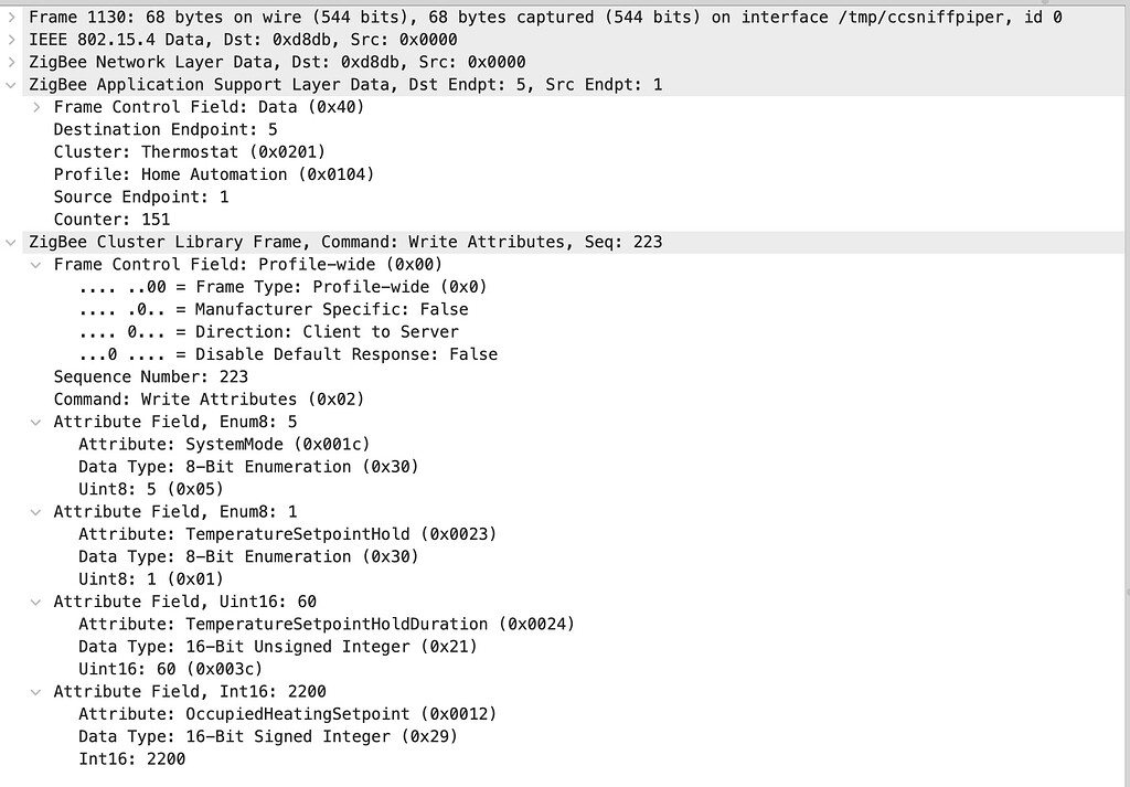 How To Send Multiple WriteAttributes In One Message Coding ions 