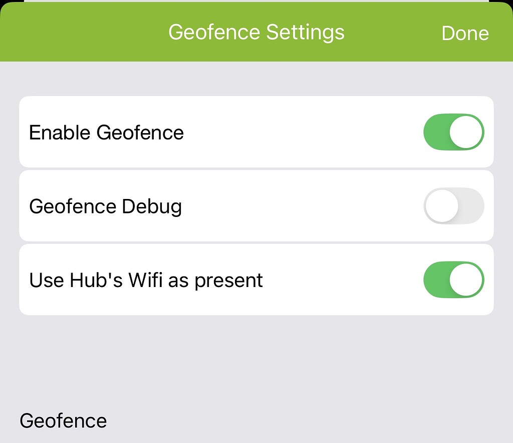 Use hubs wifi as present - iOS App - Hubitat