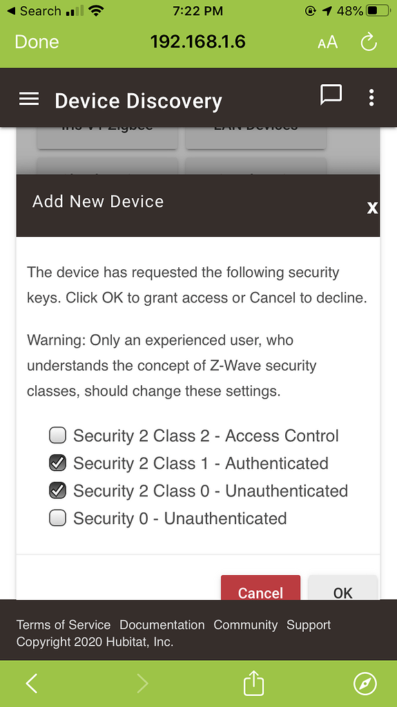 C7 hub issue with inclusion of devices - Using C-7 - Hubitat