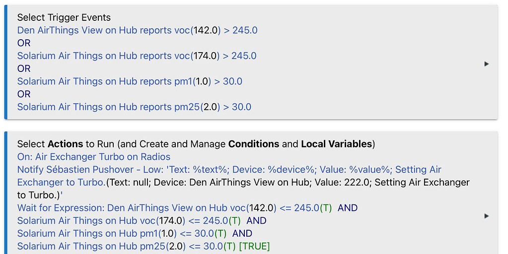 Is there a way to use the device attribute in a notification? - 📐 Rule Machine® - Hubitat