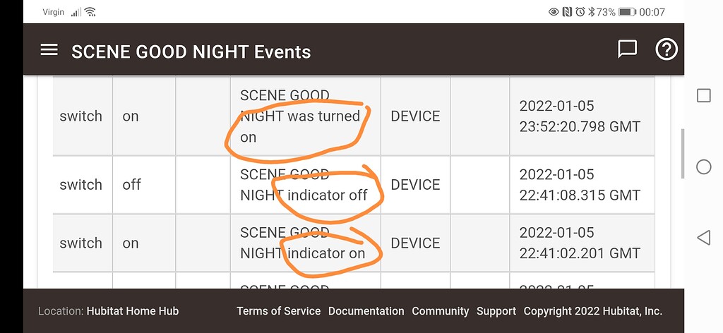 Scene indicator - Apps - Hubitat