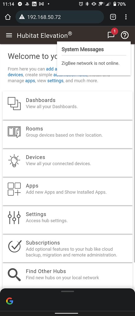ZigBee radio borked - 🛎️ Get Help - Hubitat