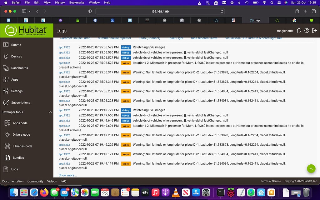 Multi place - Apps - Hubitat
