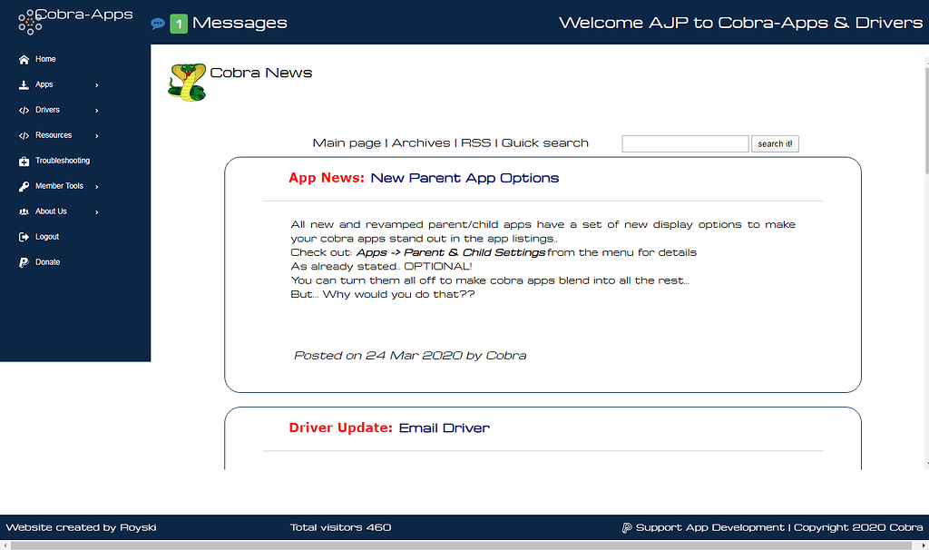 The All New Cobra Apps Website (a little preview) - 💬 Lounge - Hubitat