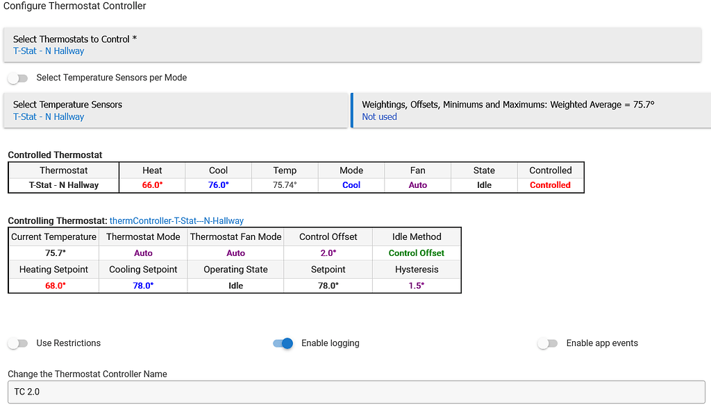 Thermostat Controller not controlling T6 - Page 2 - Built-in Apps - Hubitat
