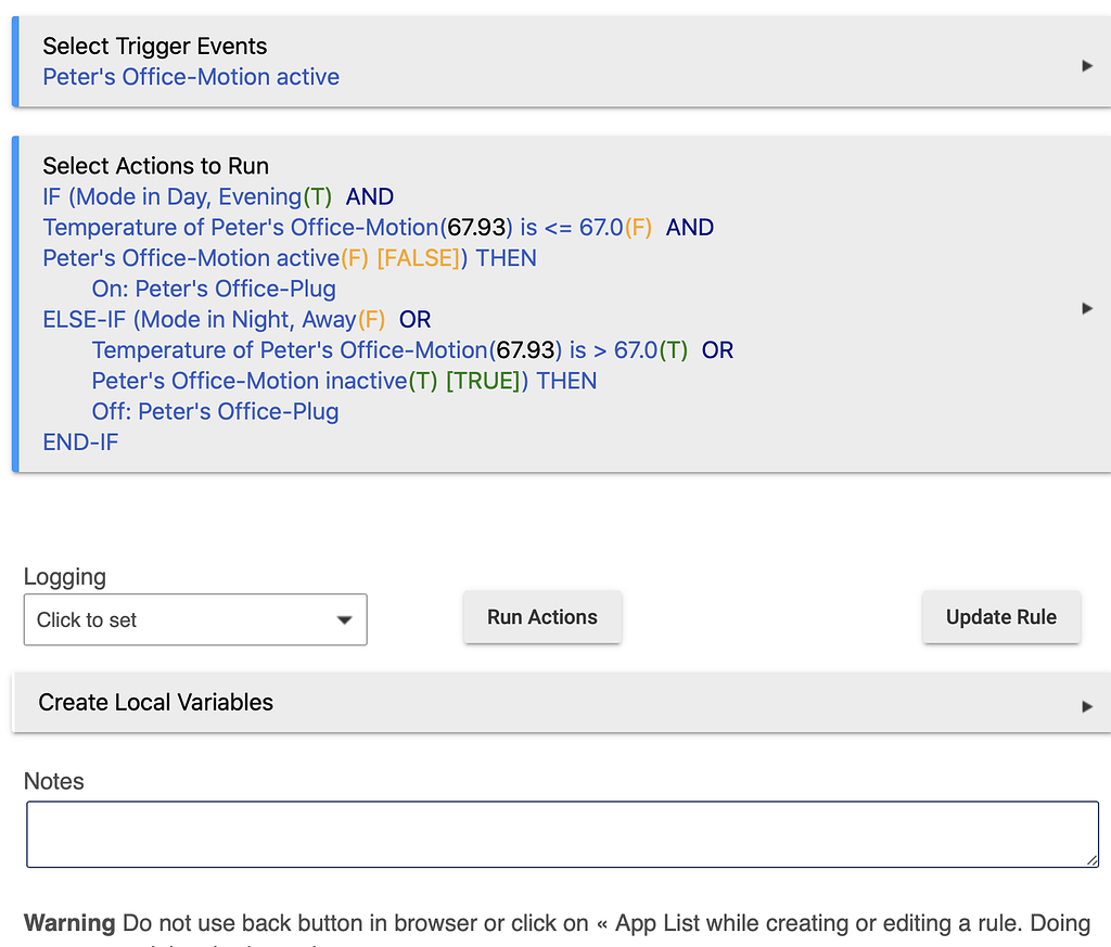 Problem with code - 📐 Rule Machine® - Hubitat