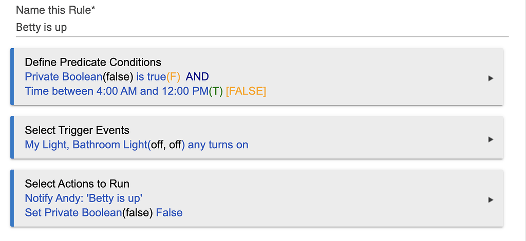 Rule's private boolean not behaving - 📐 Rule Machine® - Hubitat