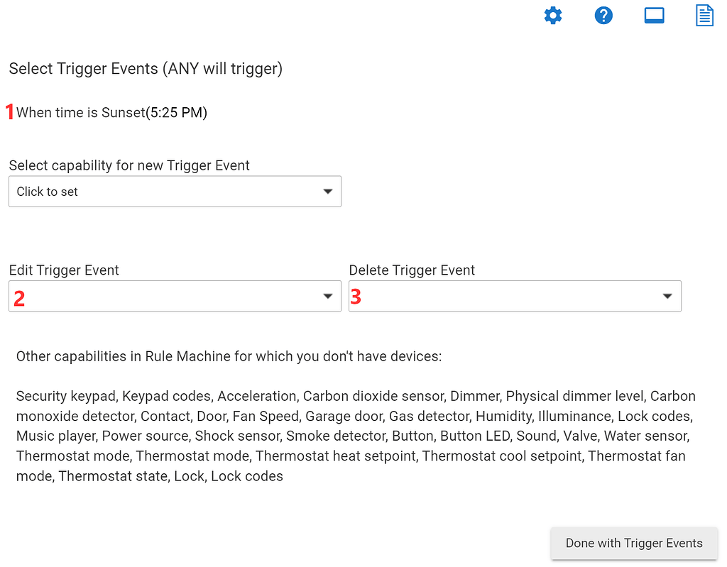 Select Trigger Events superfluity - 📢 Feedback - Hubitat