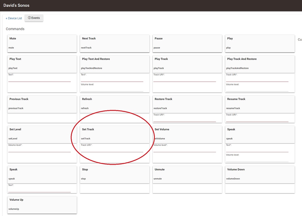 Notifications App - Configure Audio Notifications - "> Set track name to play" , how do I do ...