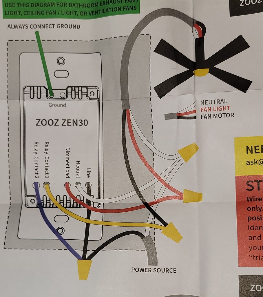 Zooz Zen30 wiring - line connected to neutral? - Devices - Hubitat