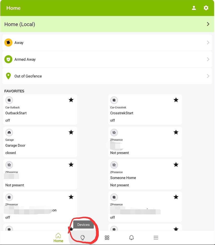 Possible Bug - 2.1.0 (312) Build - Tapping "Devices" causes app to crash - Android App - Hubitat