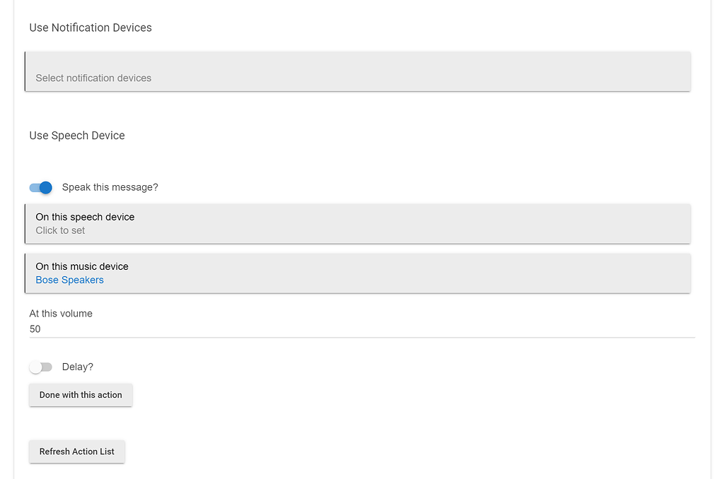Missing volume control in "send or speak a message" action, Rule Machine and Button Controllers ...