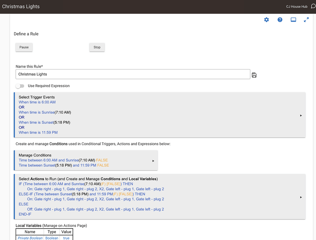 Need help cleaning up simple lighting routine - 📐 Rule Machine® - Hubitat
