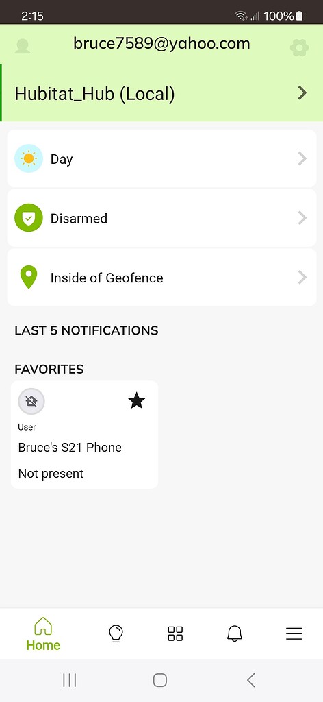 Phone app location, C7 hub mobile device wont sync - Apps - Hubitat