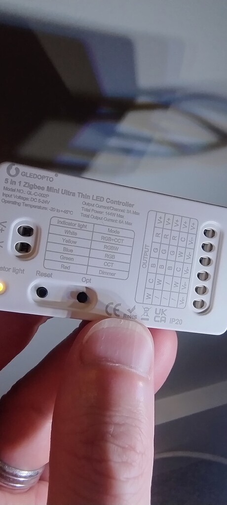 Gledopto 5 in 1 Led controller - Devices - Hubitat