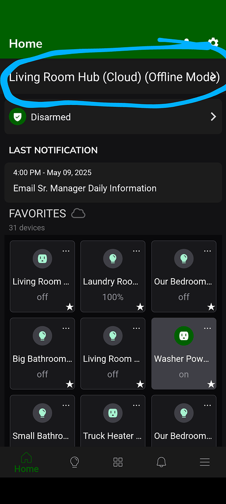 Android App 2.1.1 - Cloud (Offline Mode) - 📱 Mobile Apps - Hubitat
