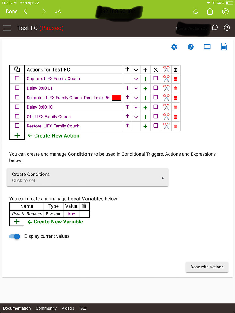 UsingCapture/Restore in Rules - Devices - Hubitat