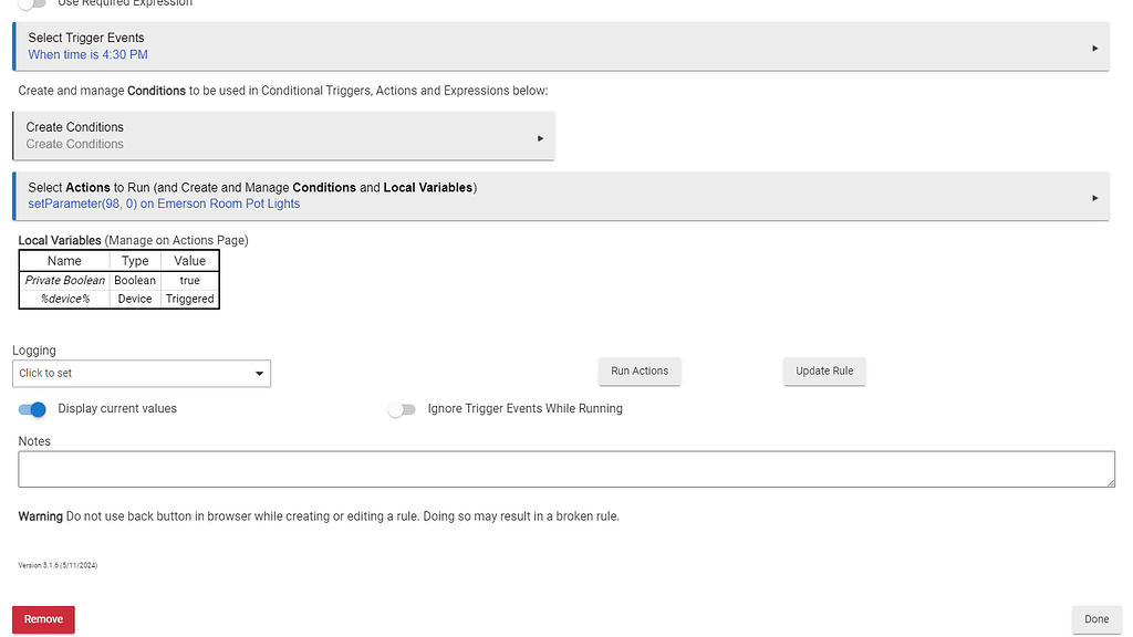 Unable to get the setParameter function to pass a value - 📐 Rule Machine® - Hubitat