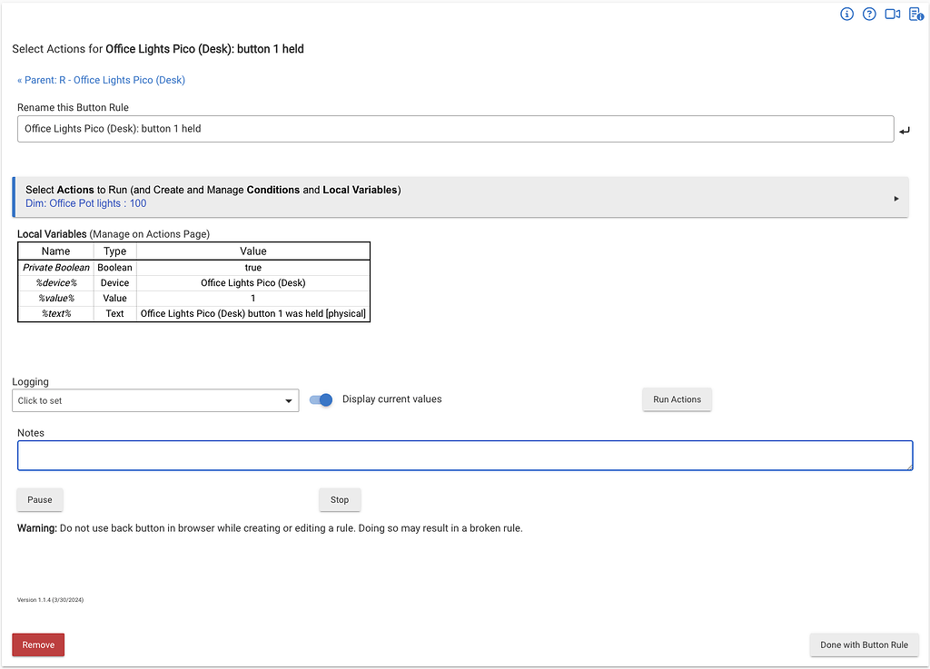 Button Controller not Accepting Commands - Apps - Hubitat
