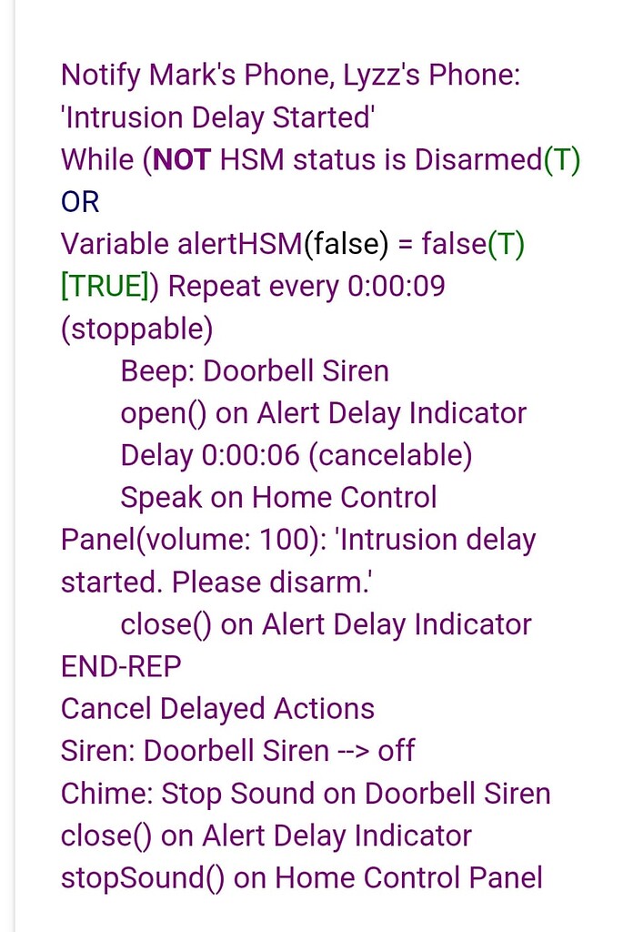 Thoughts on why this repeat keeps getting stuck - 📐 Rule Machine® - Hubitat