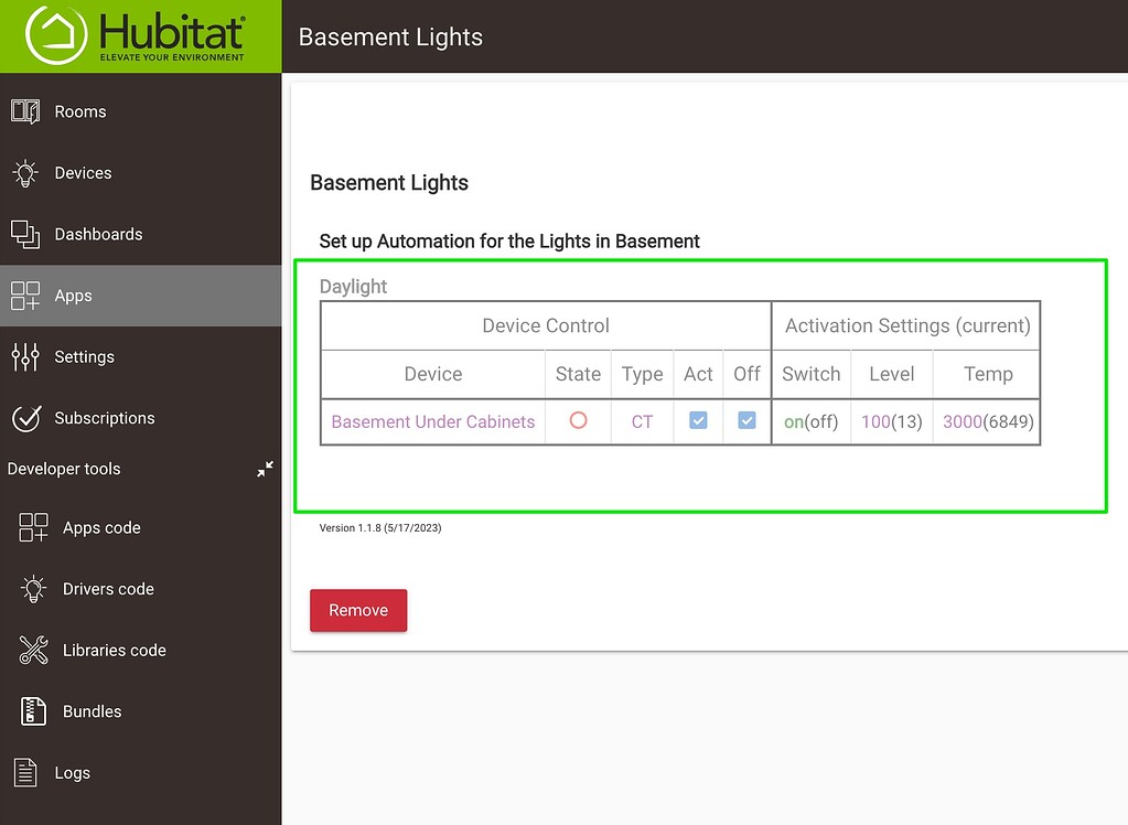 Why is my existing app uneditable / grayed-out? - Room Lighting - Hubitat