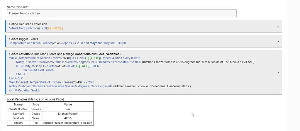 Why is this showing the wrong value? - 📐 Rule Machine® - Hubitat