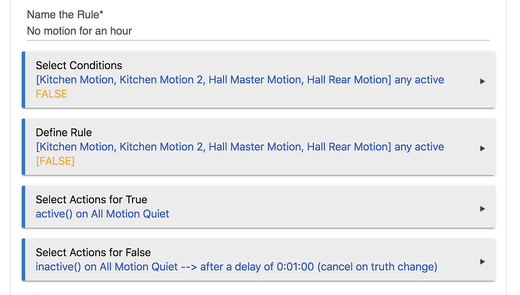 Master motion sensor - Rules Examples - Hubitat