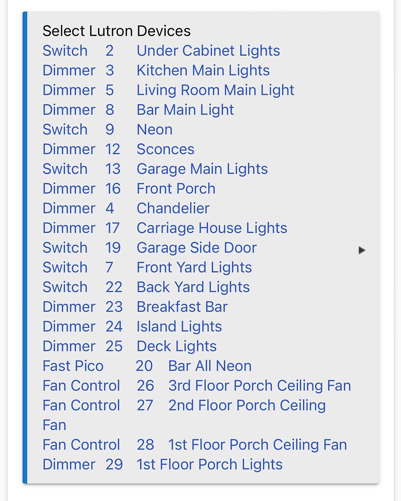 Some Lutron devices show up in integrator but not devices - Integrations - Hubitat