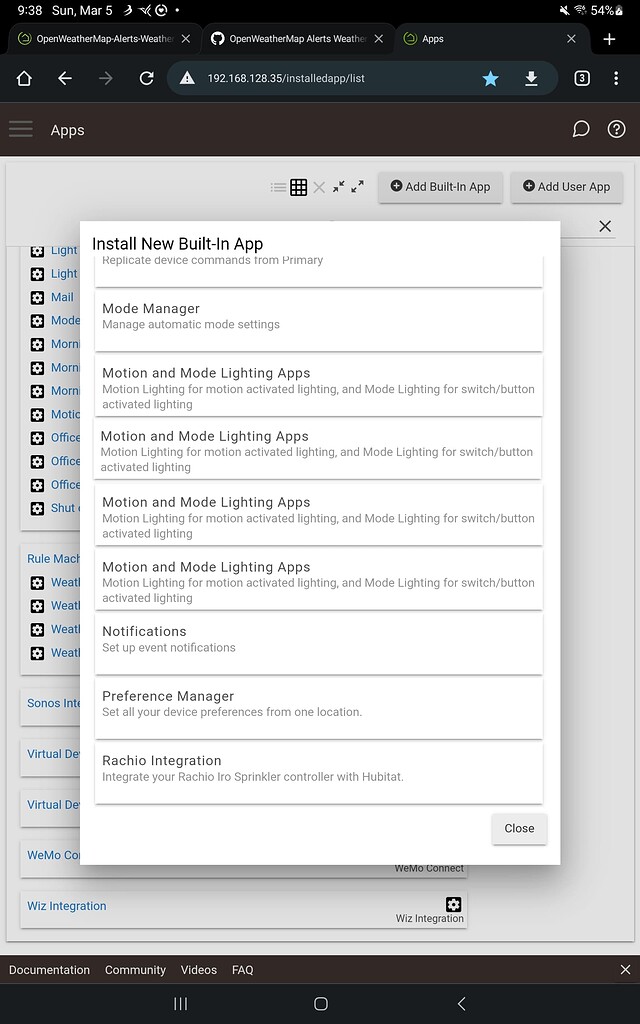 My C8 migration has 4 Mode Lighting Apps - 🛎️ Get Help - Hubitat