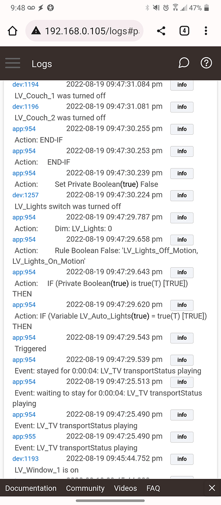 Wait for events happening faster than the wait time - 📐 Rule Machine® - Hubitat
