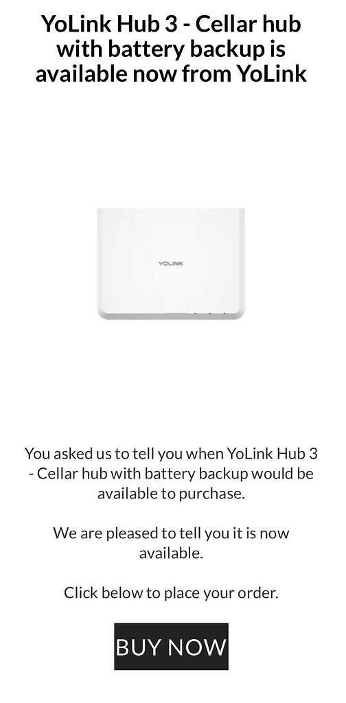 YoLink Hub 3 - Integrations - Hubitat
