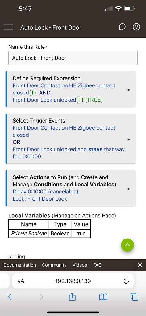 What’s wrong with my rule? - All things Rule Machine - Hubitat