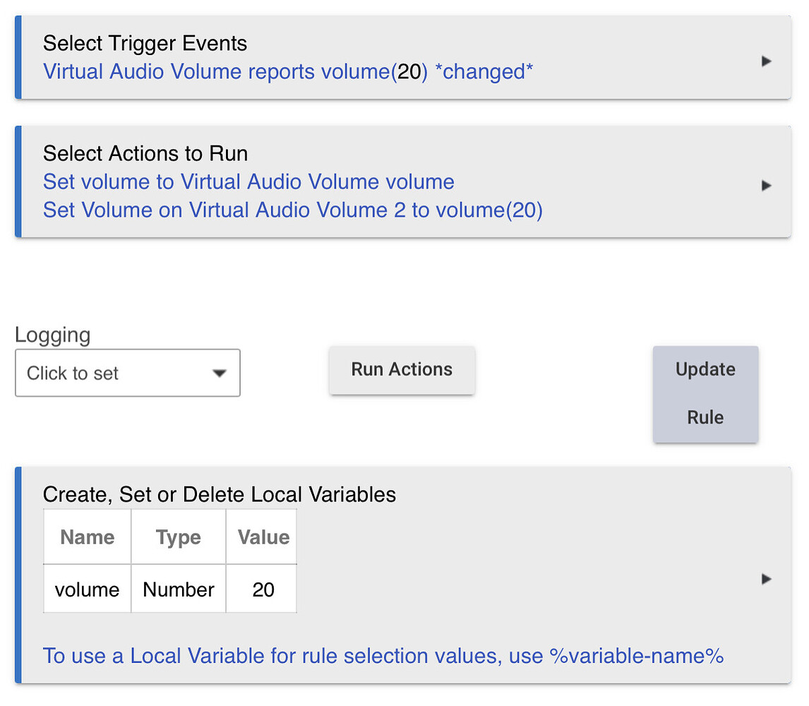 How to use volume up and down - virtual volume device - rule machine? - Devices - Hubitat