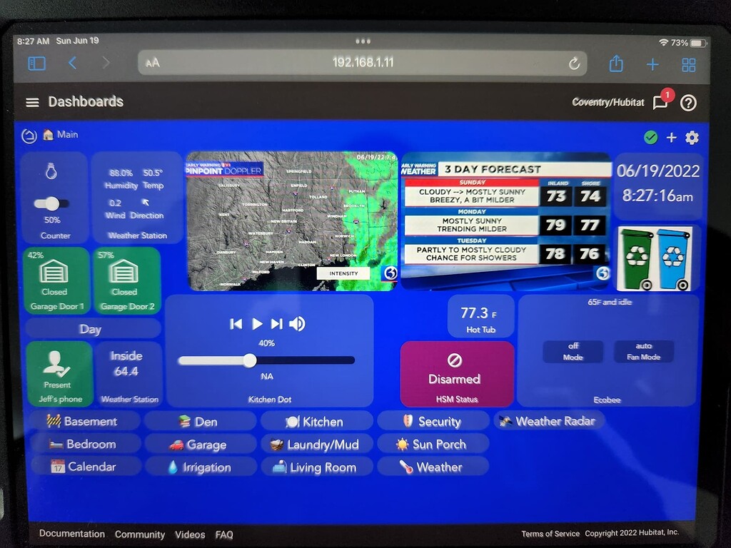 Dashboard tablet view recently changed - need assistance - Apps - Hubitat