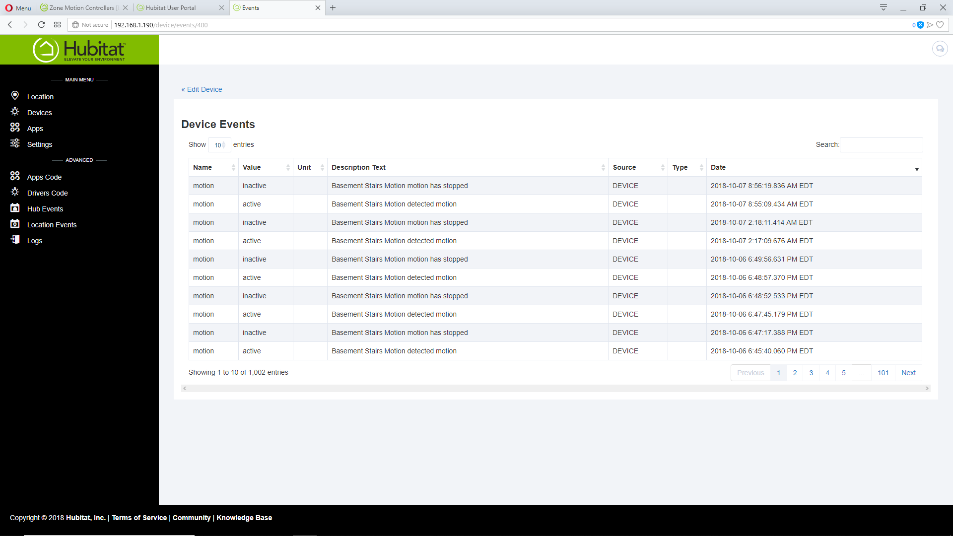 Zone Motion Controllers [Built-in] App - Page 2 - 🎬 Get Started - Hubitat