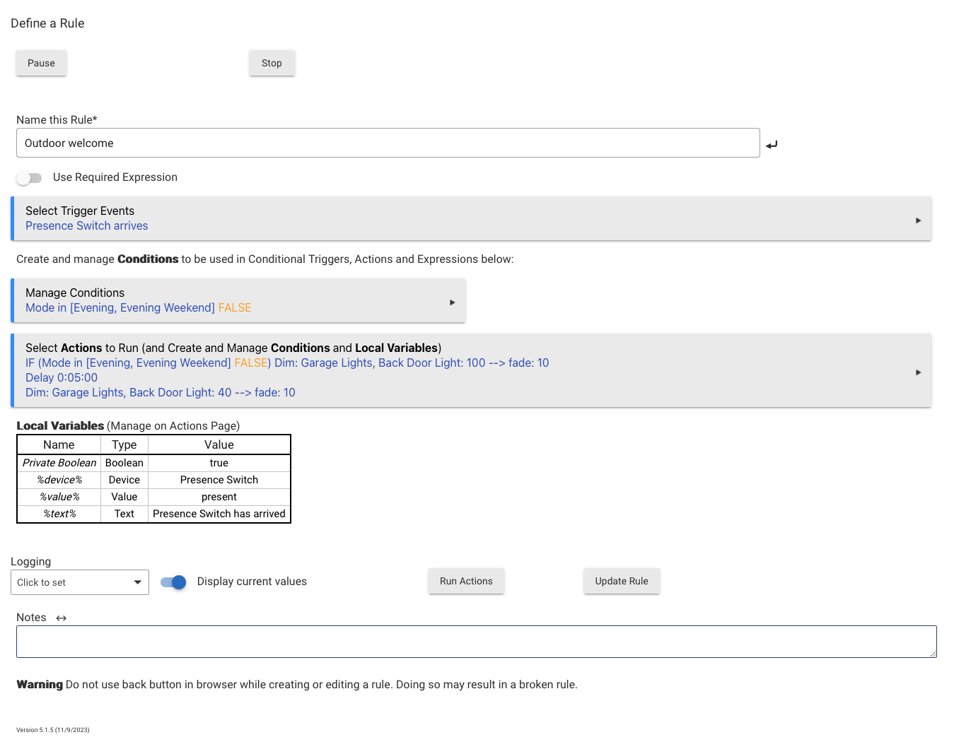 Automation Rule Running When It Shouldnt 🛎️ Get Help Hubitat