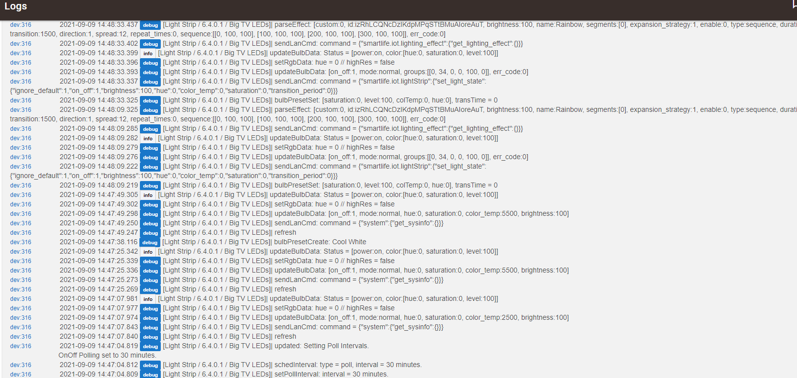 [DEPRECATED] Kasa Plug, Switch, and Bulb integration - Page 60 - Custom Drivers - Hubitat