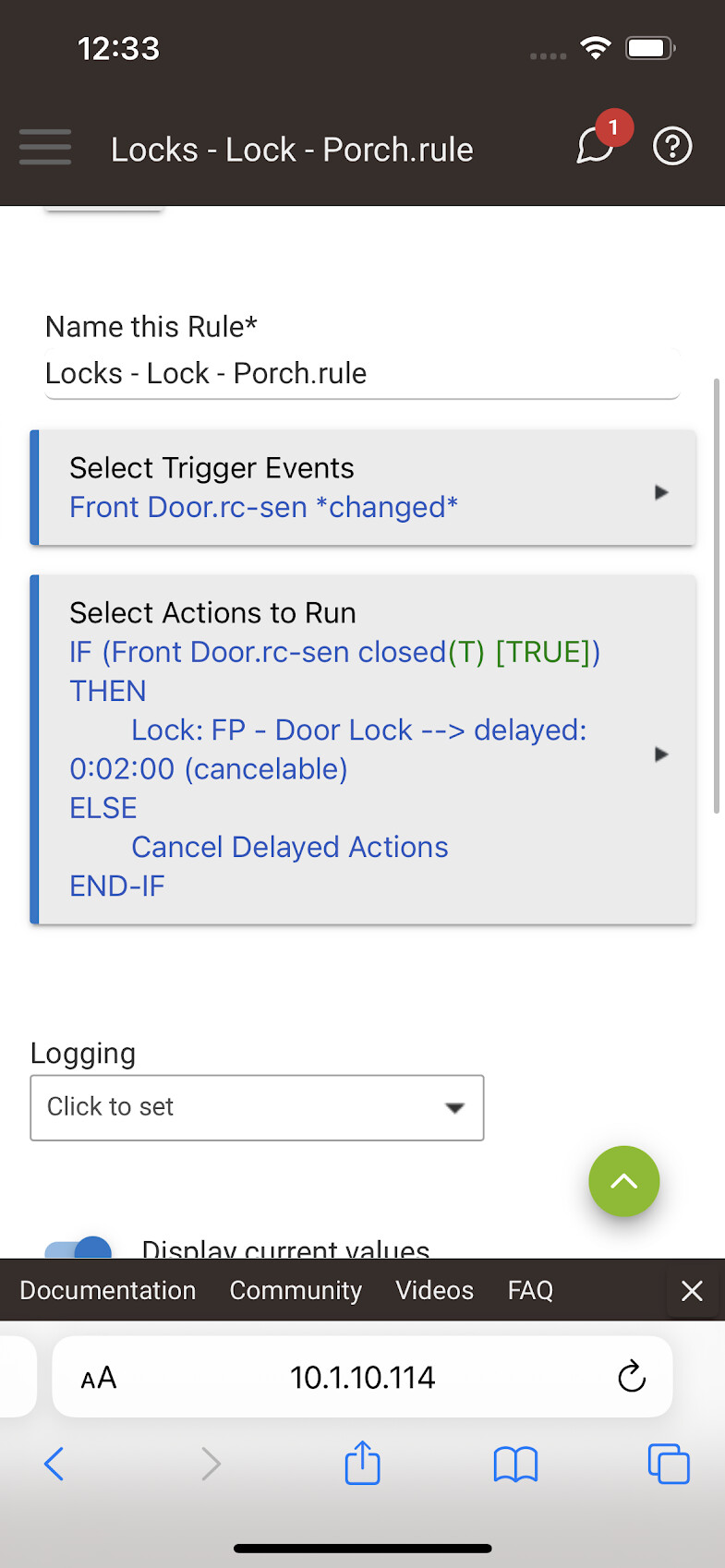 Cancel Task Webcore Hubitat