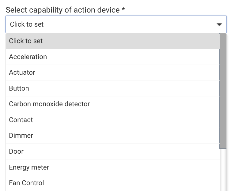 Feature request: add missing capabilities for action device - 📐 Rule Machine® - Hubitat
